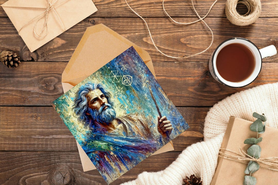 Chiron, Wise Greek Centaur Greeting Card Impressionist Abstract Art ...