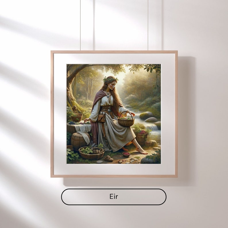 Eir, Norse Goddess of Healing, Digital Art Print, Wall Decoration ...