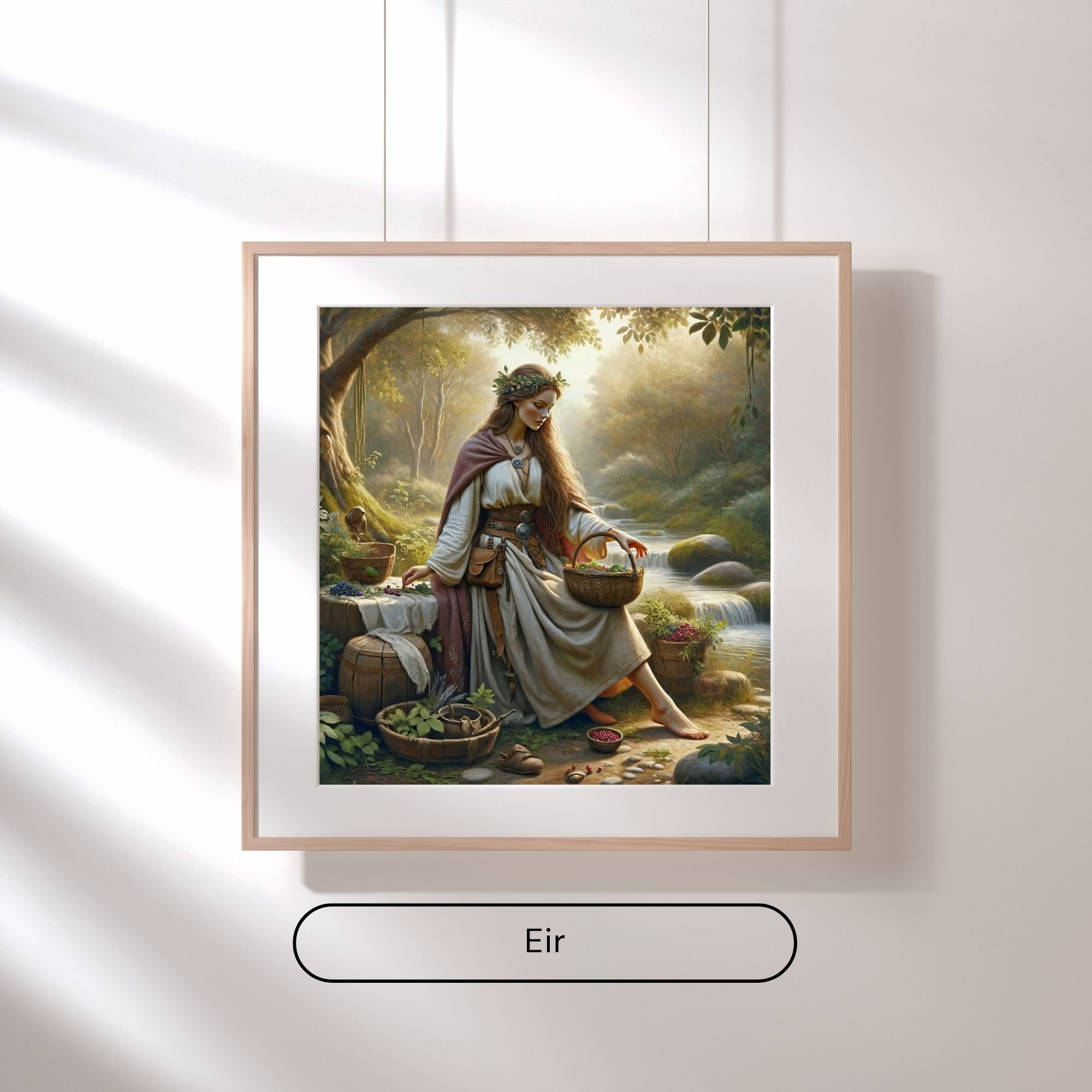 Eir, Norse Goddess of Healing, Digital Art Print, Wall Decoration ...