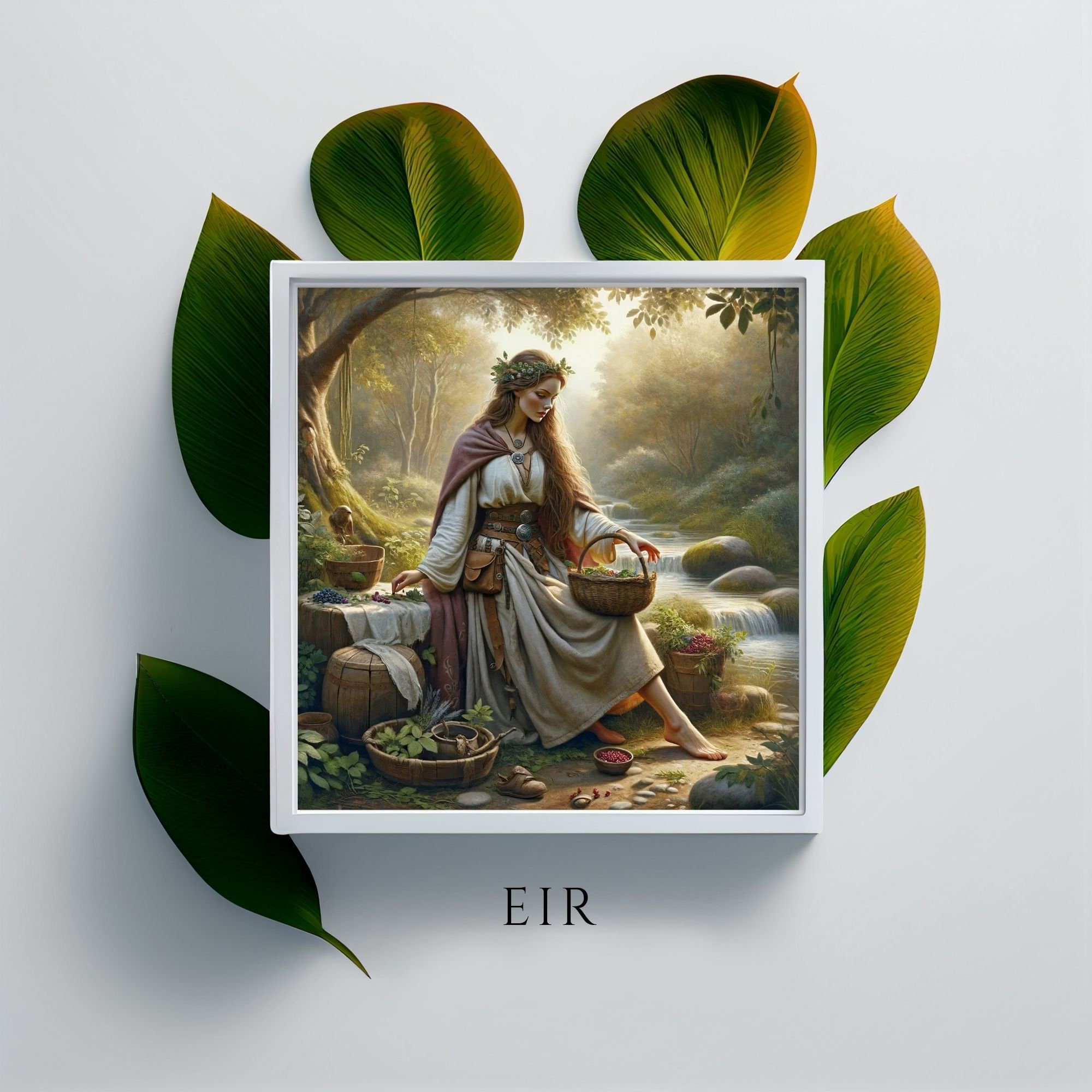 Eir, Norse Goddess of Healing, Digital Art Print, Wall Decoration ...