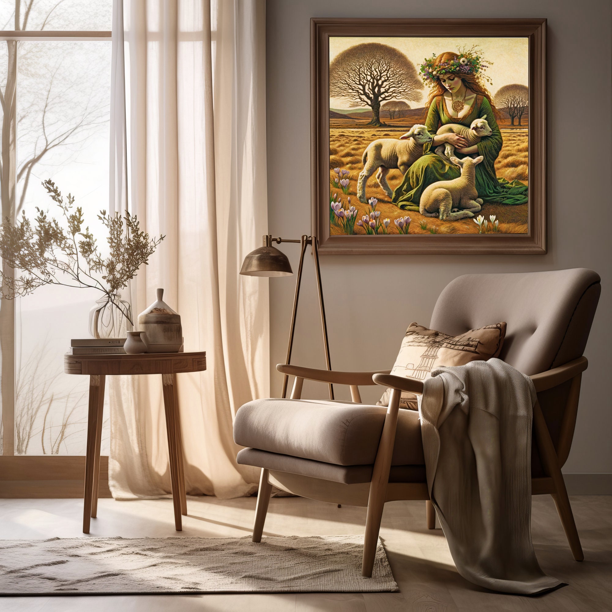 Brigid Pagan Goddess From Celtic Folklore, Digital Download, Wall Art ...