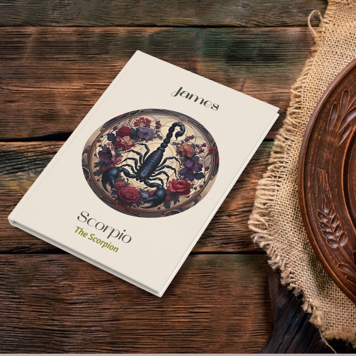 Personalised Journal Zodiac Hardback - Beautiful Star Sign Writing ...