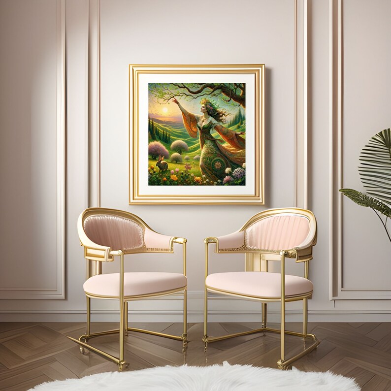 Eostre, Mythical Goddess of Spring: Giclée Art Print Pagan and Wiccan ...