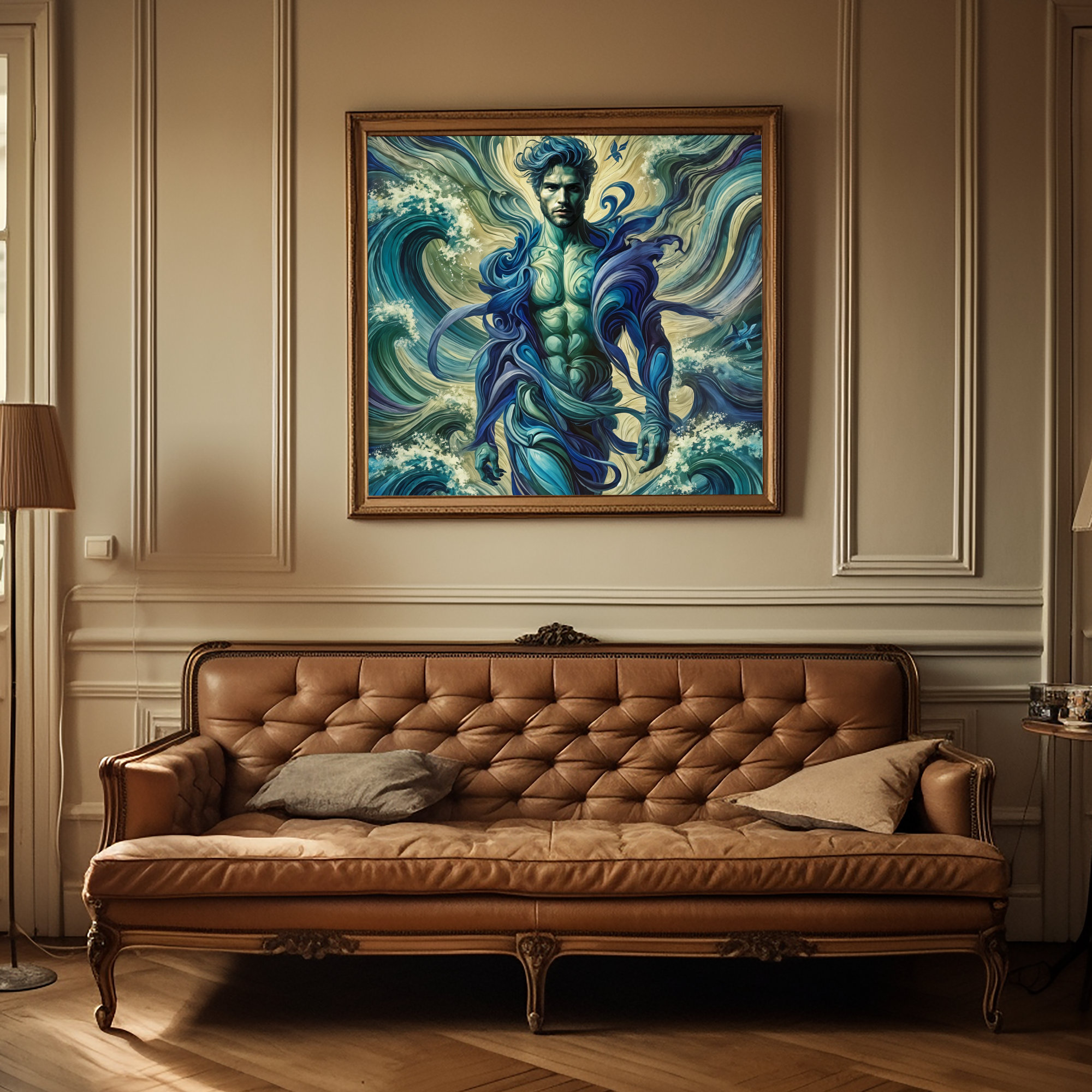 Poseidon, Digital Art Print - Greek God of the Sea Artwork in an ...