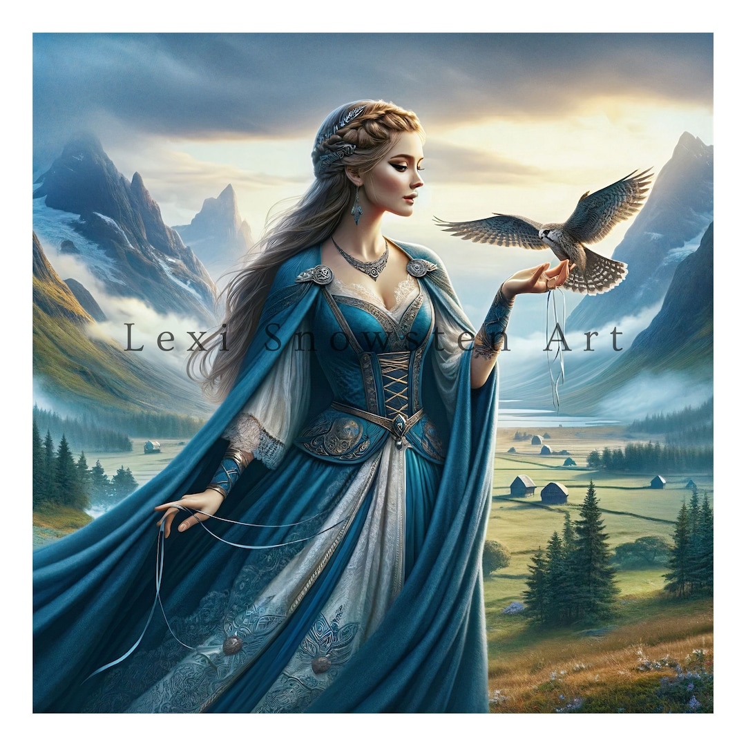 Frigg, Norse Goddess of Wisdom and Motherhood, Digital Art Print, Wall ...