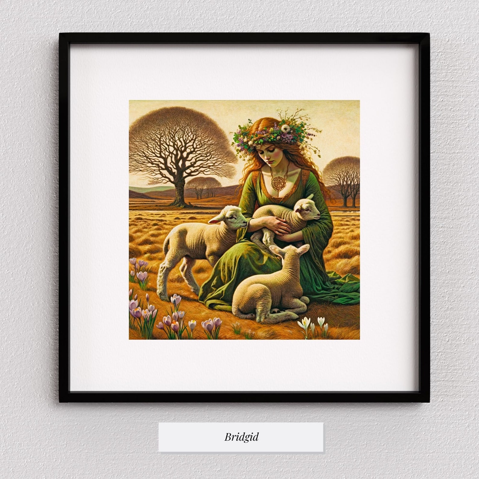 Brigid Pagan Goddess From Celtic Folklore, Digital Download, Wall Art ...