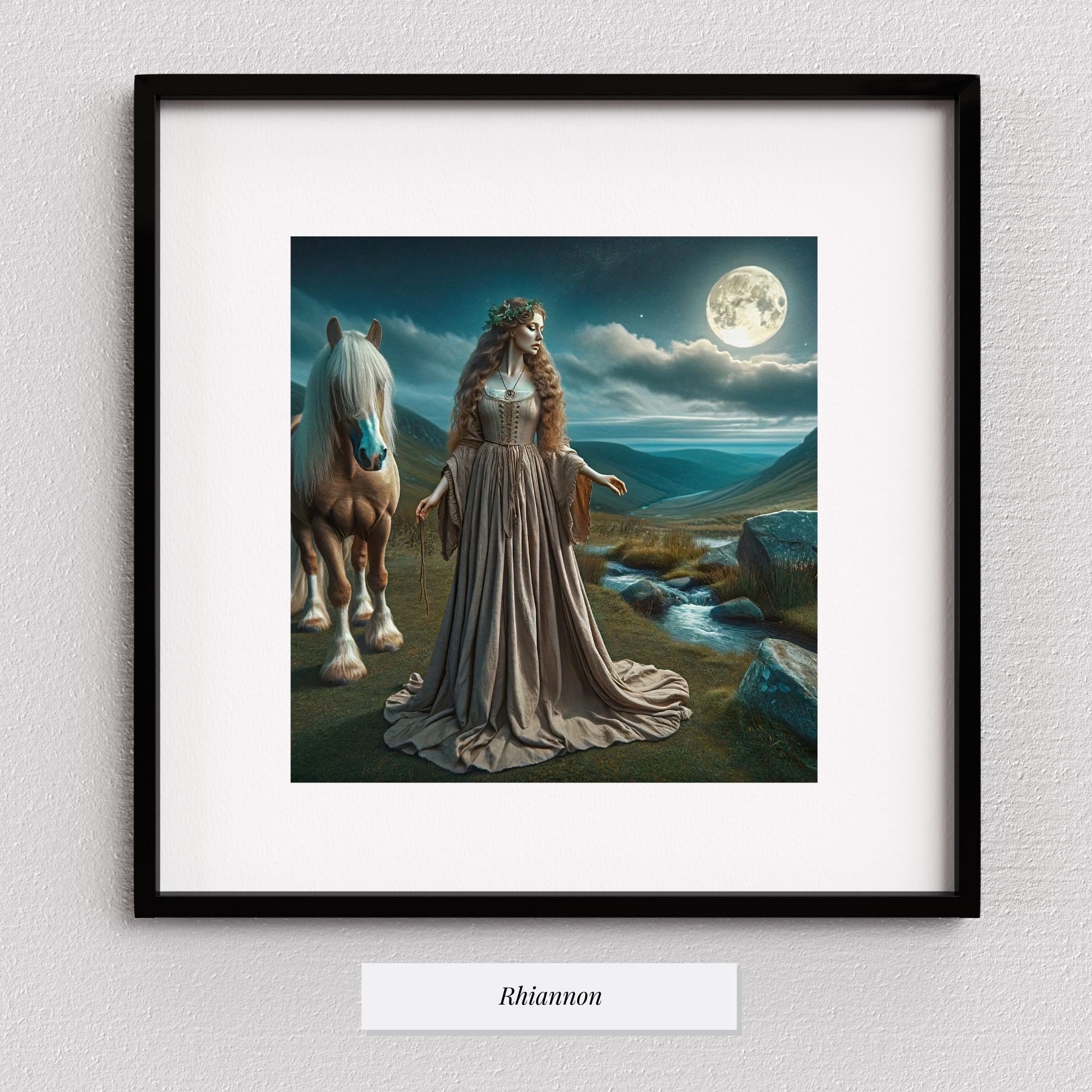 Rhiannon, Welsh Celtic Goddess of Horses Digital Download, Wall Art ...