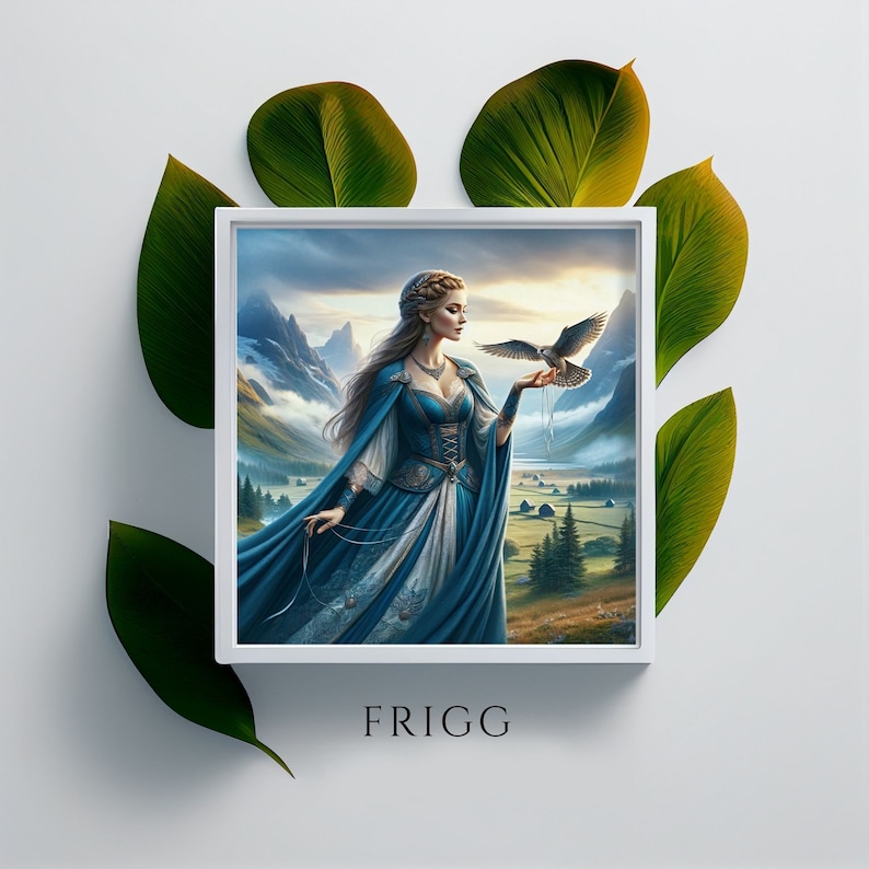 Frigg, Norse Goddess of Wisdom and Motherhood, Digital Art Print, Wall ...