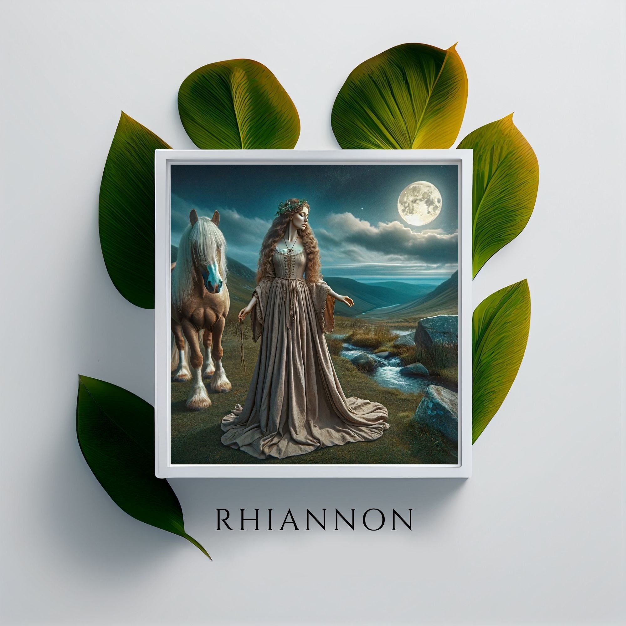Rhiannon, Welsh Celtic Goddess of Horses Digital Download, Wall Art ...