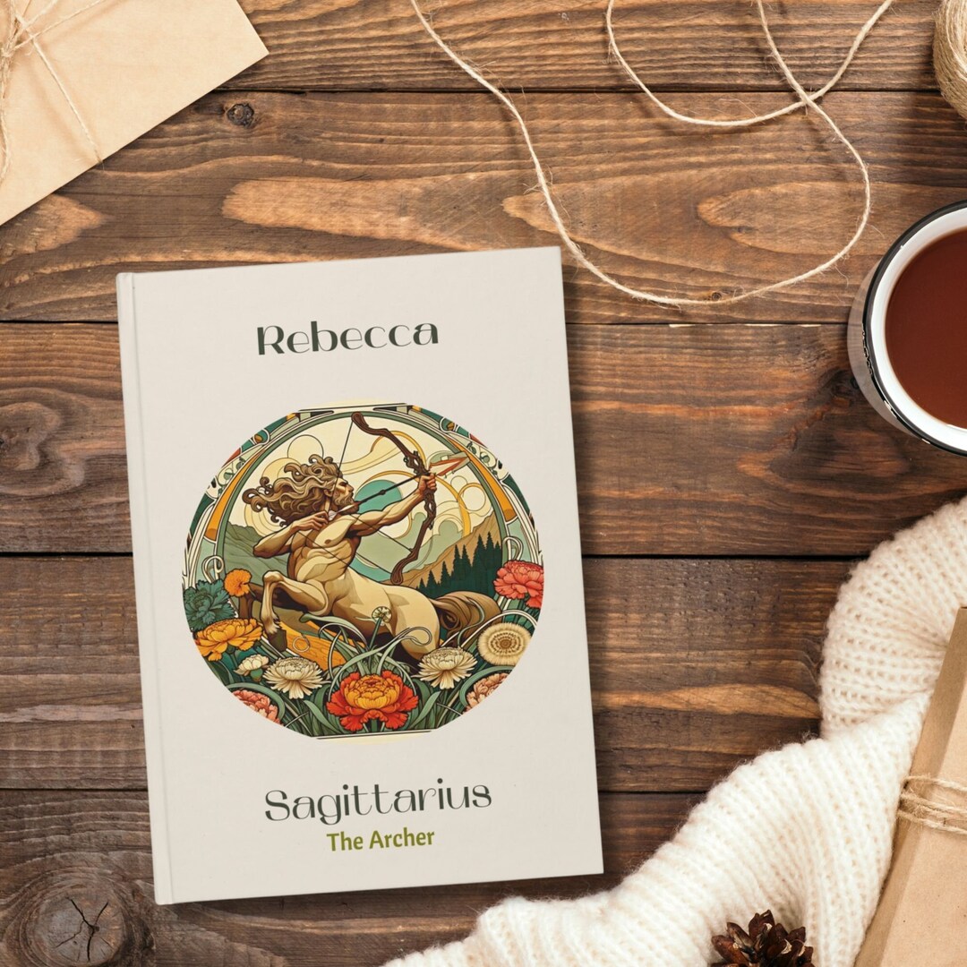 Personalised Journal Sagittarius Hardback - Beautiful Sagittarius Star ...