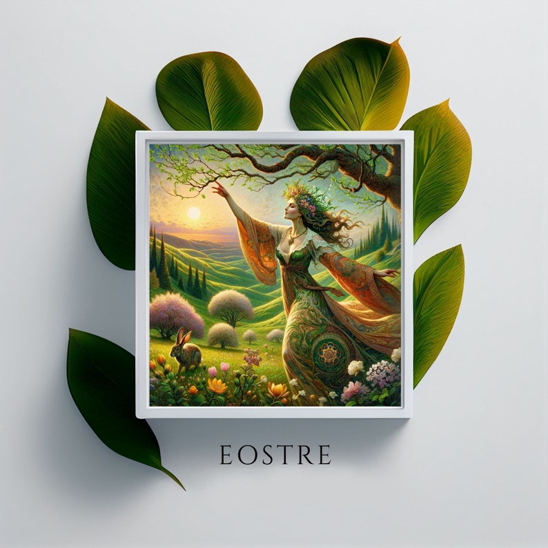 Eostre, Mythical Goddess of Spring: Giclée Art Print Pagan and Wiccan ...