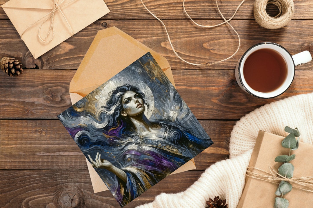 Hekate, Greek Goddess of Magic and Witchcraft, Impressionist Abstract ...