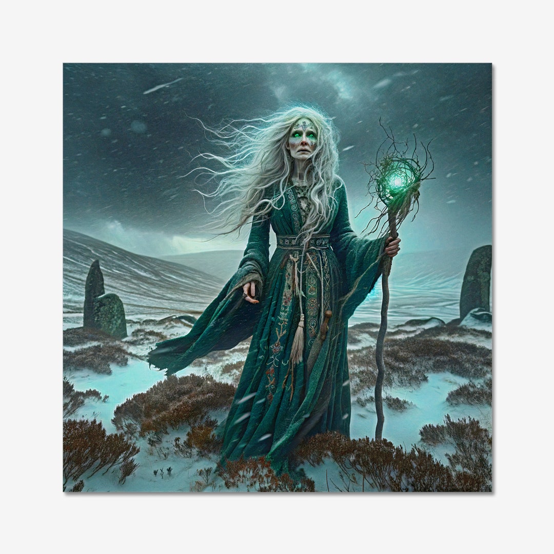 The Cailleach, Giclée Print Winter Witch Folklore Artwork in Fantasy ...