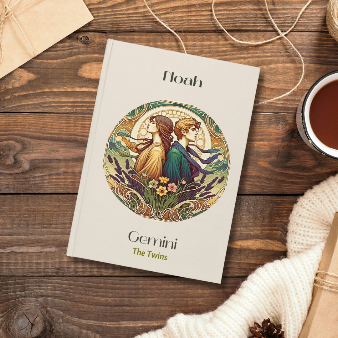 Personalised Journal Gemini Hardback - Beautiful Gemini Star Sign ...