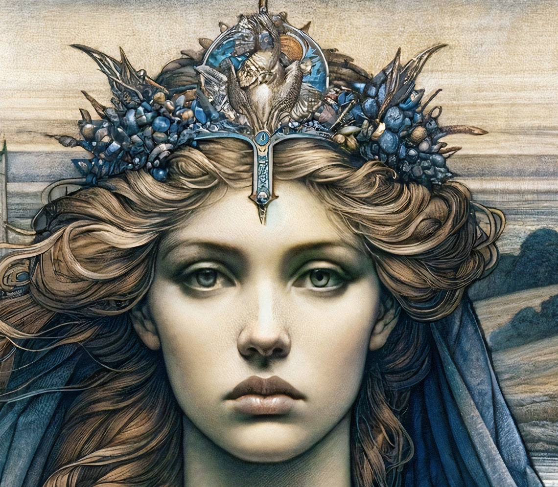 Branwen, Mythical Welsh Goddess: Digital Download, Goddess From Celtic ...