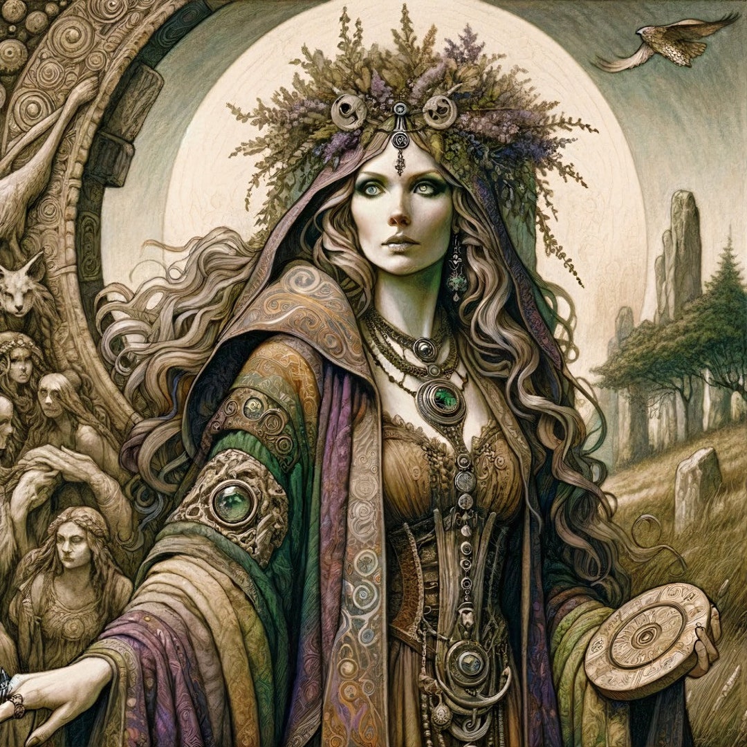 Morgan Le Fay, Mythical Enchantress, Goddess Witch From Folklore ...