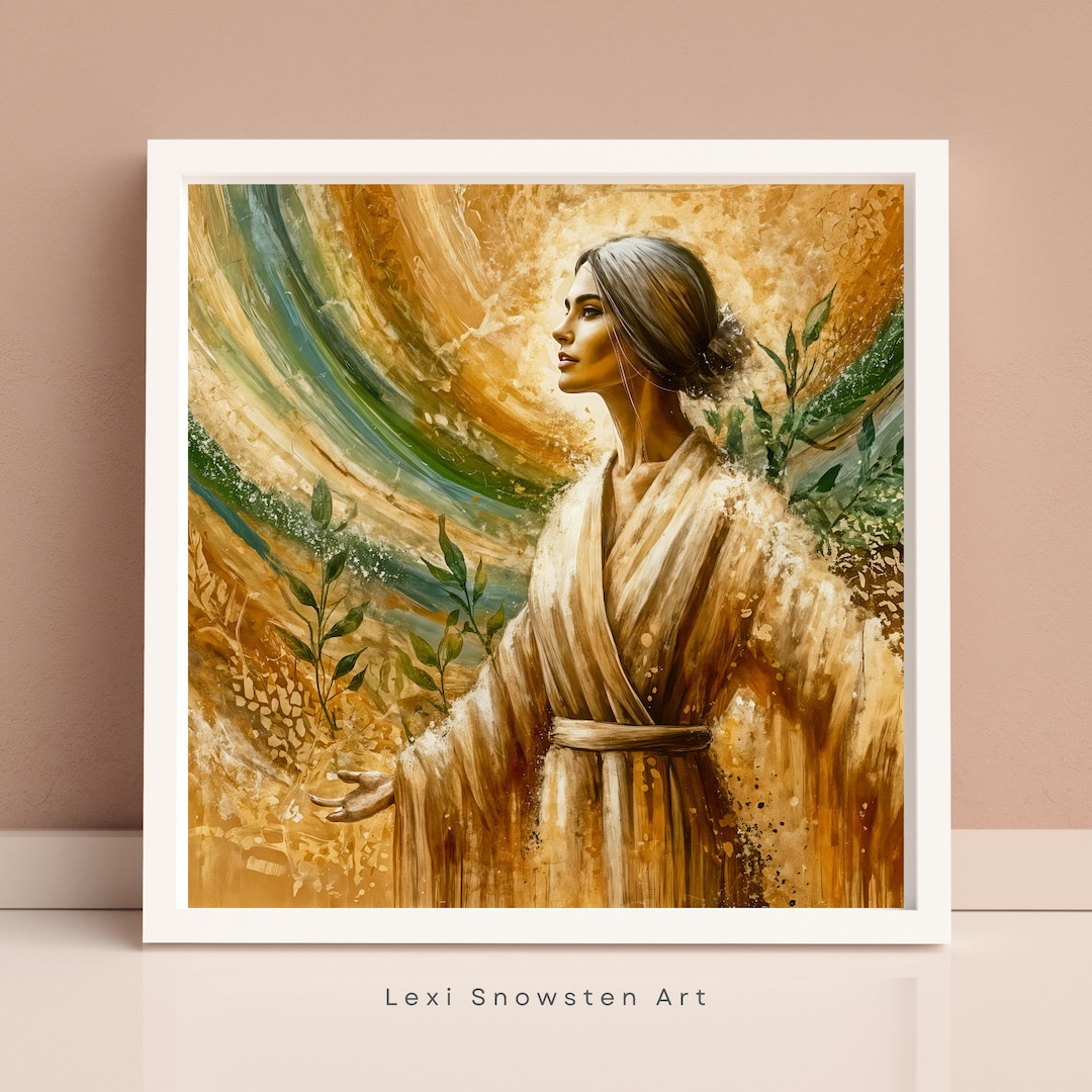 Demeter, Digital Art Print, Greek Goddess of Agriculture and Harvest in ...
