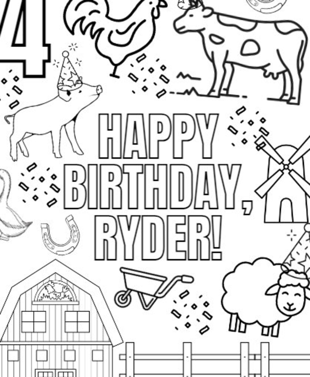 CUSTOM Coloring Pages - Etsy