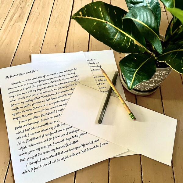 Fictional Character Letters - Etsy