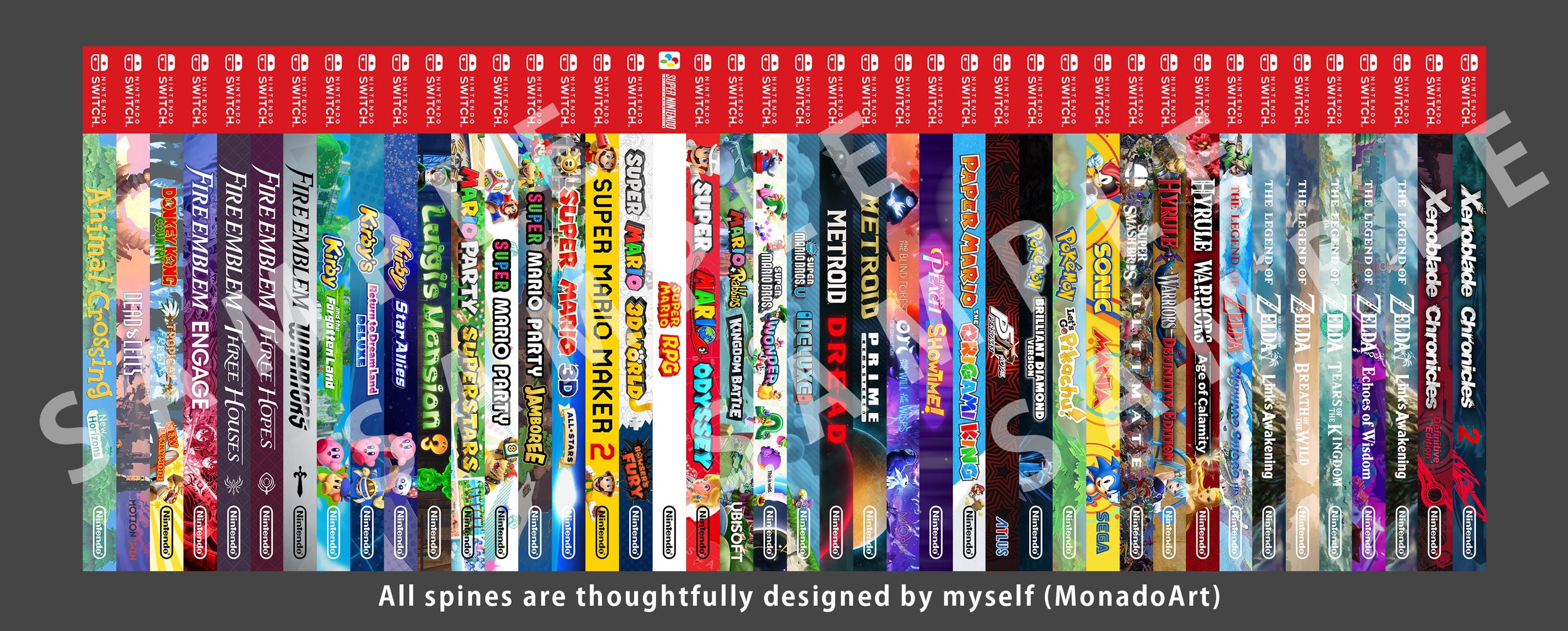 Nintendo Switch Spines - Custom Made - Etsy