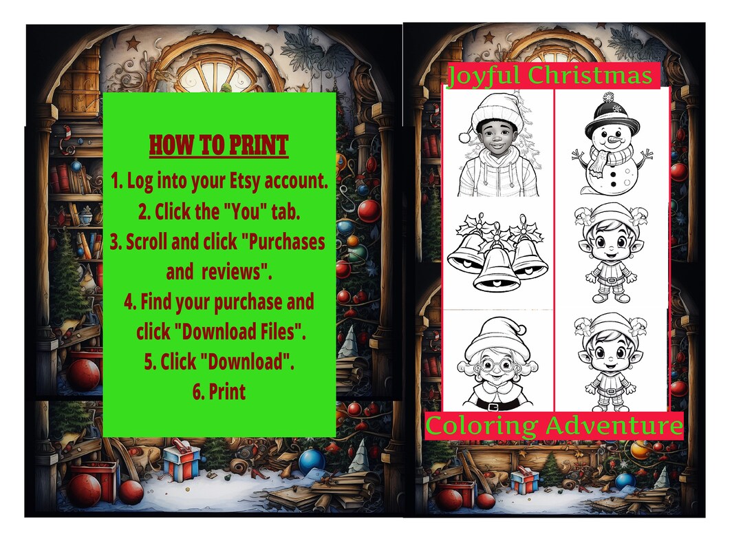 40 Printable Christmas Coloring Pages for Kids,joyful Christmas ...