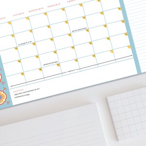 Folk Art Inspired Any Year Calendar Universal Printable Calendar ...