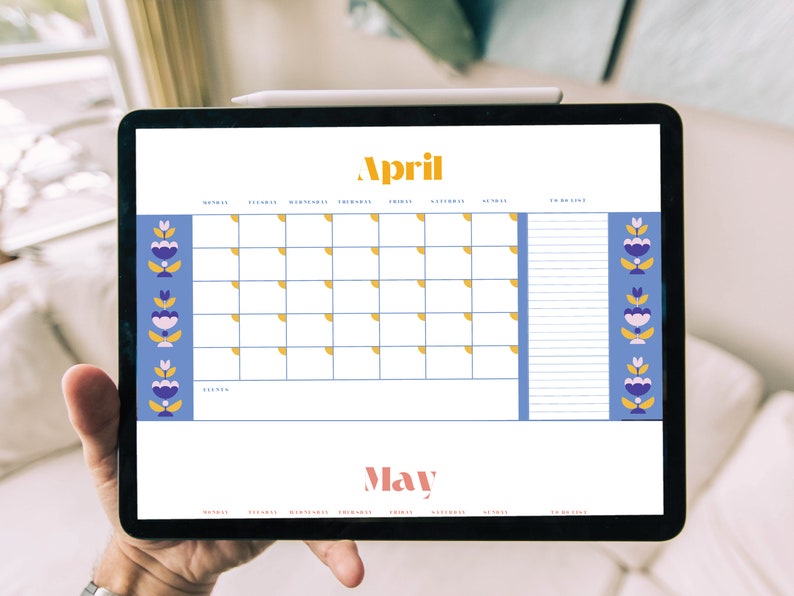 Folk Art Inspired Any Year Calendar | Universal Printable Calendar ...