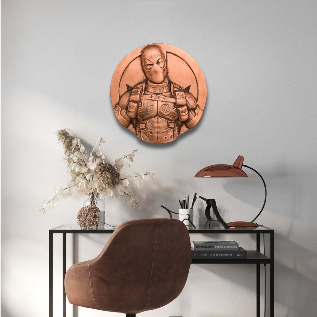 Deadpool Relief Marvel Character Wall Decor - Etsy