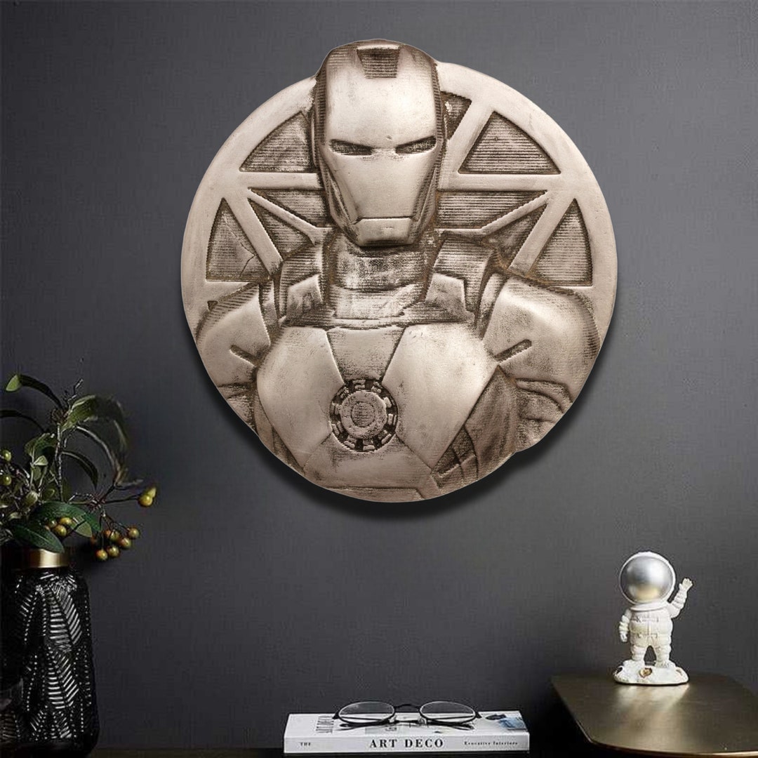 Ironman Relief Marvel Character Wall Decor - Etsy