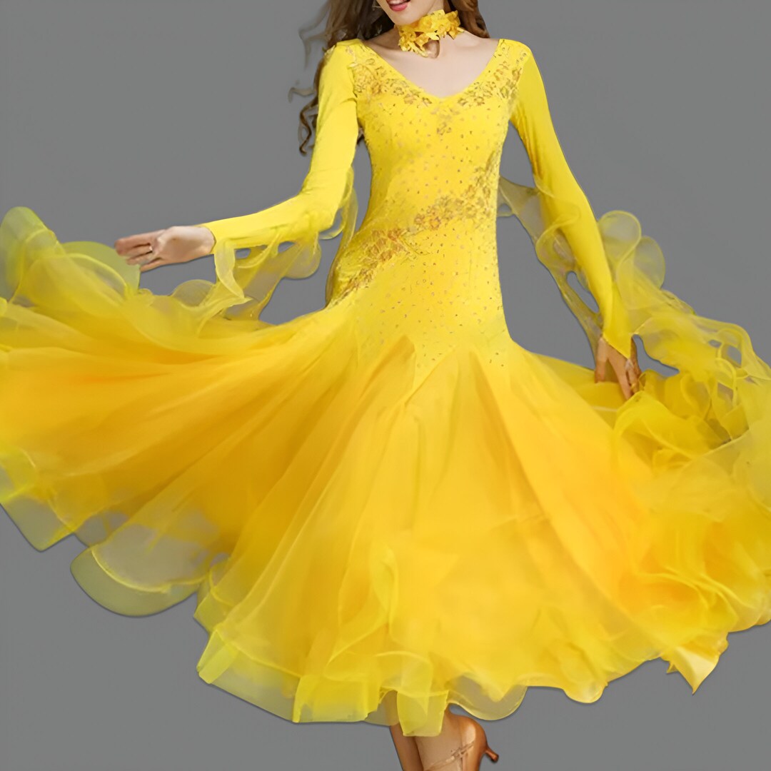 Sexy Ballroom Dresses, Snow Dance Ballroom Dress, Modern Dancewear ...