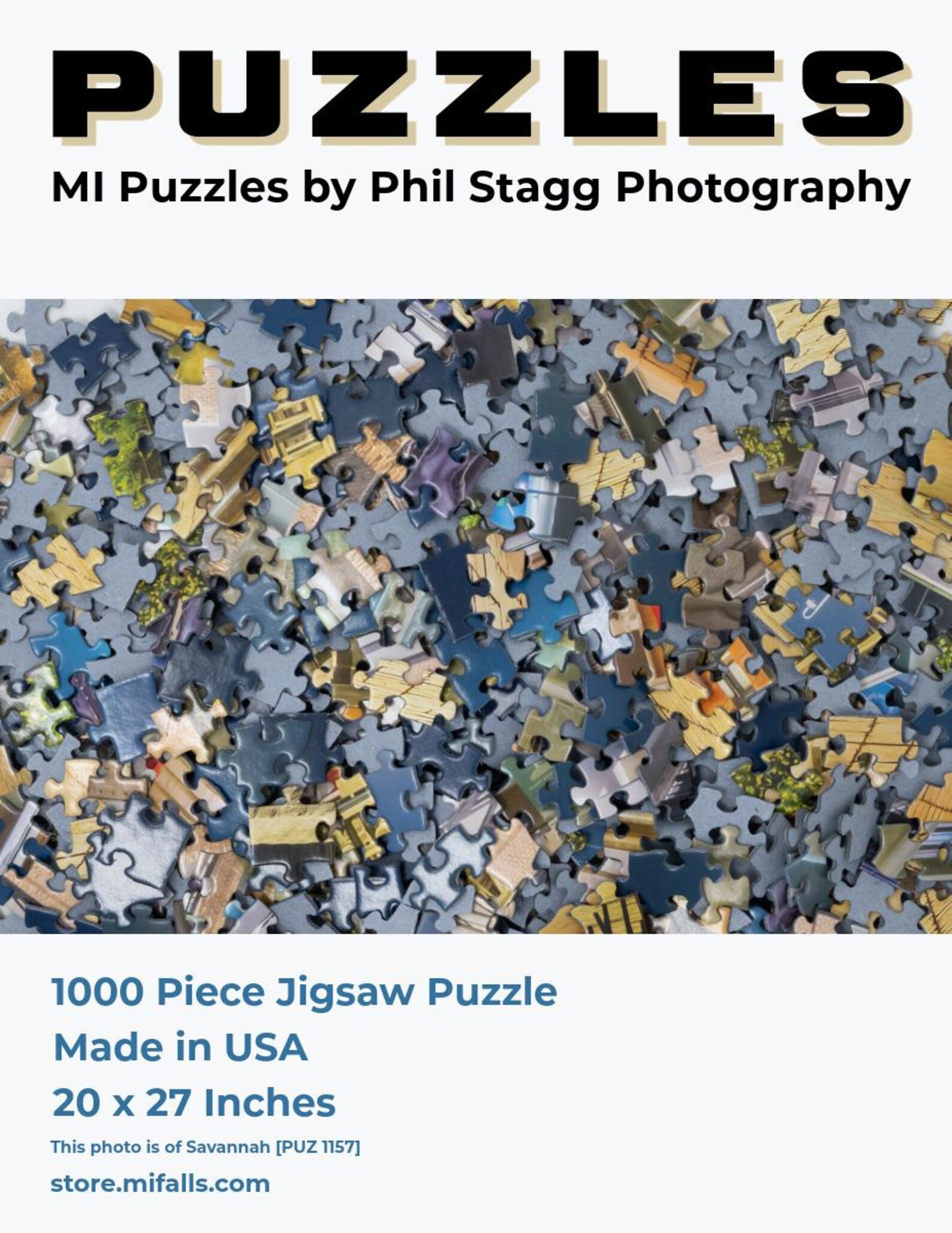 Blue Water Bridge - 1000 Piece Jigsaw Puzzle - MI Puzzles by Phil Stagg ...