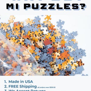 Michigan & Wisconsin - 500 Piece Jigsaw Puzzle - MI Puzzles by Phil ...