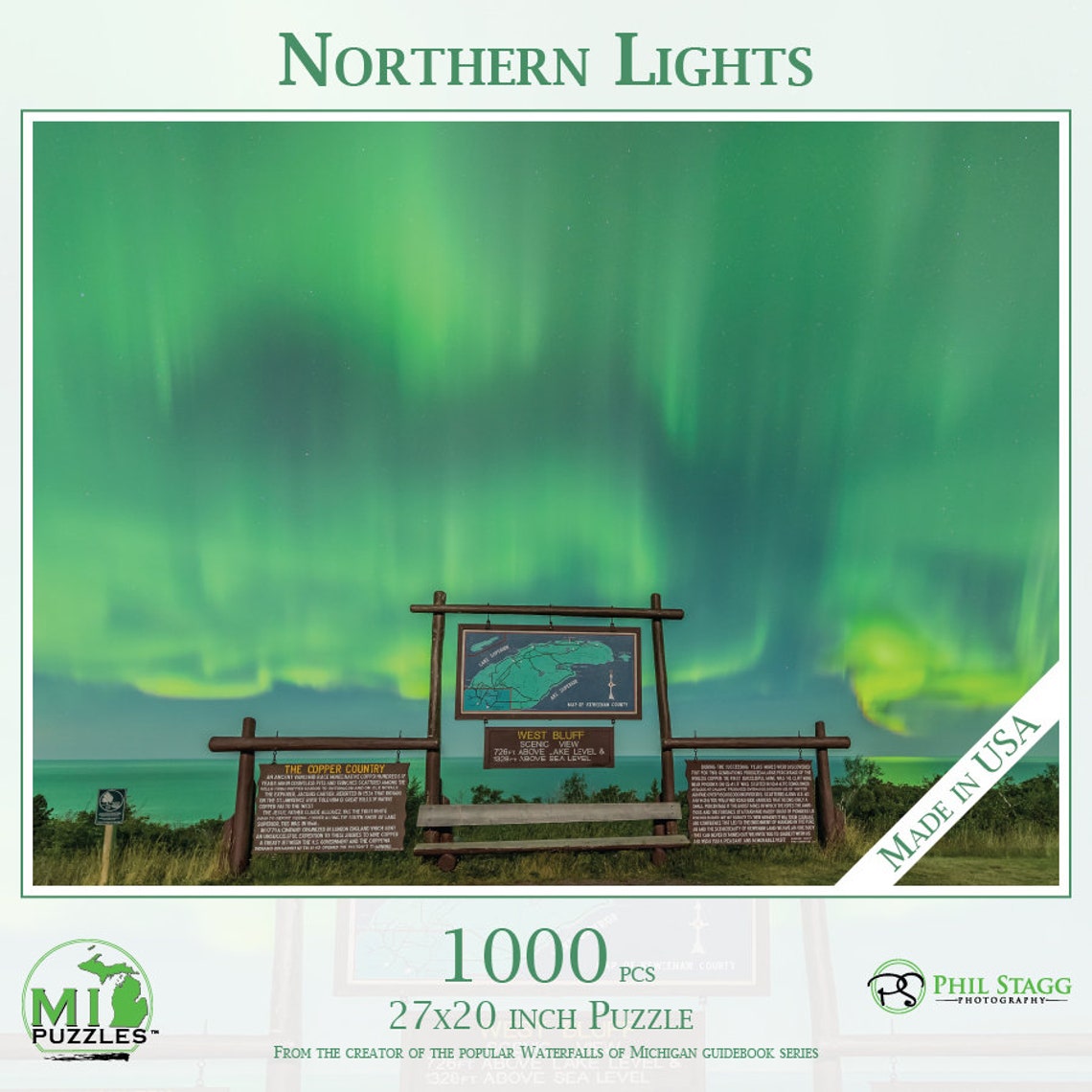 Northern Lights - 1000 Piece Jigsaw Puzzle - MI Puzzles by Phil Stagg ...