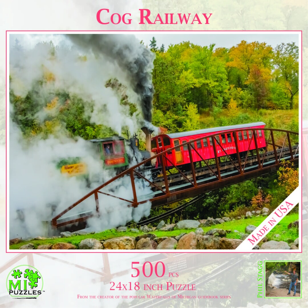 Cog Railway - 500 Piece Jigsaw Puzzle - MI Puzzles by Phil Stagg ...