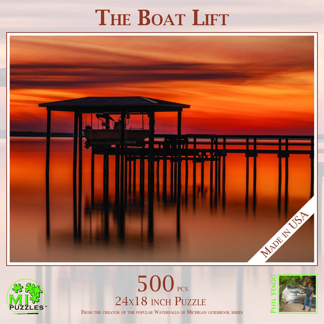 The Boat Lift - 500 Piece Jigsaw Puzzle - MI Puzzles by Phil Stagg ...