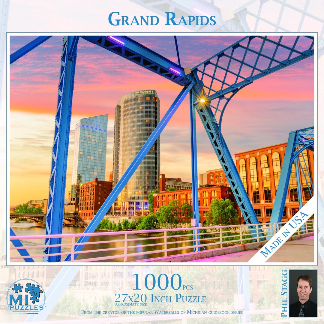 Grand Rapids - 1000 Piece Jigsaw Puzzle - MI Puzzles by Phil Stagg ...