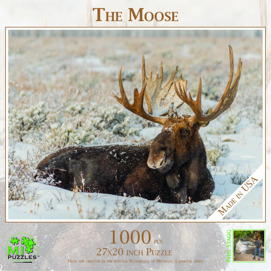 The Moose 1000 Piece Jigsaw Puzzle MI Puzzles by Phil Stagg Photography ...