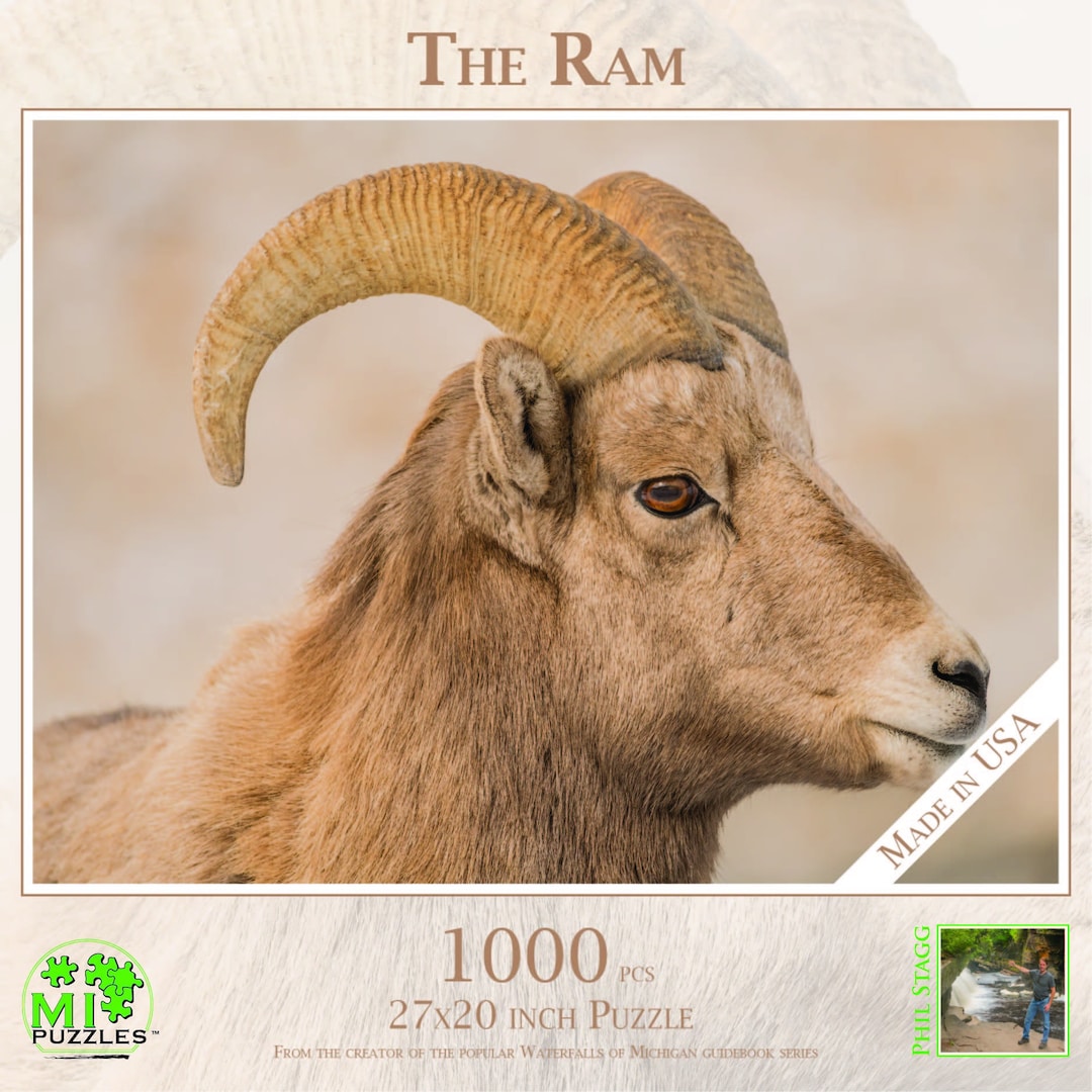 The Ram - 1000 Piece Jigsaw Puzzle - MI Puzzles by Phil Stagg ...