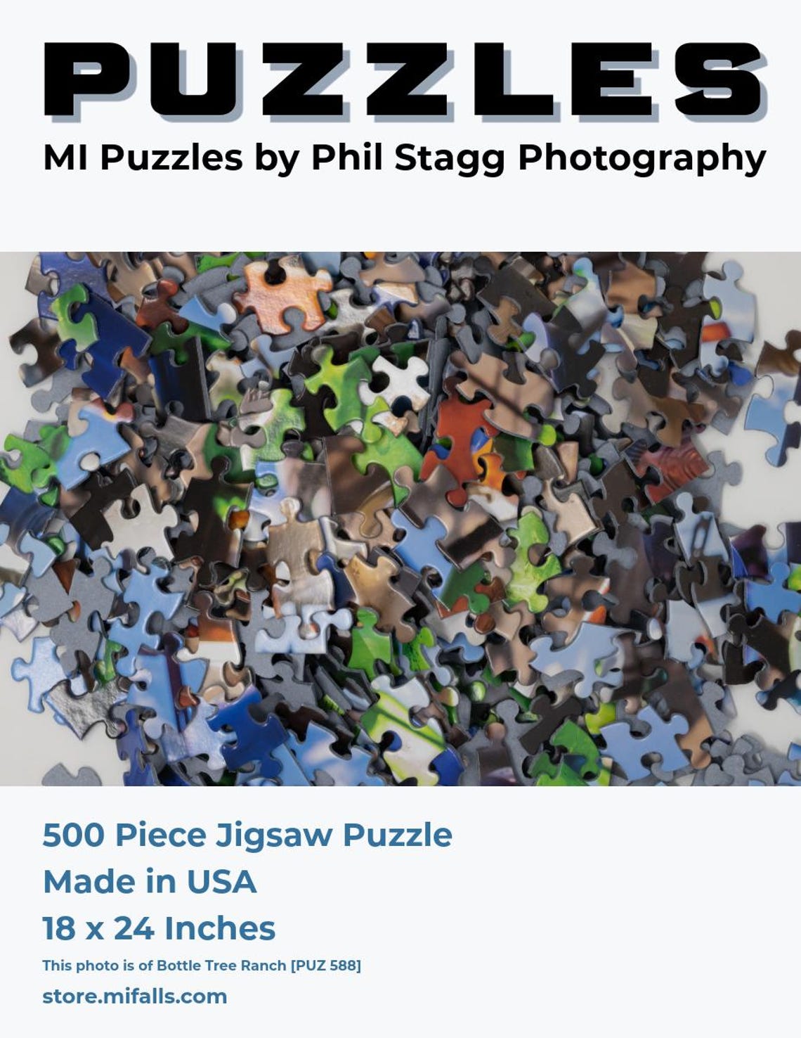 Michigan & Wisconsin - 500 Piece Jigsaw Puzzle - MI Puzzles by Phil ...