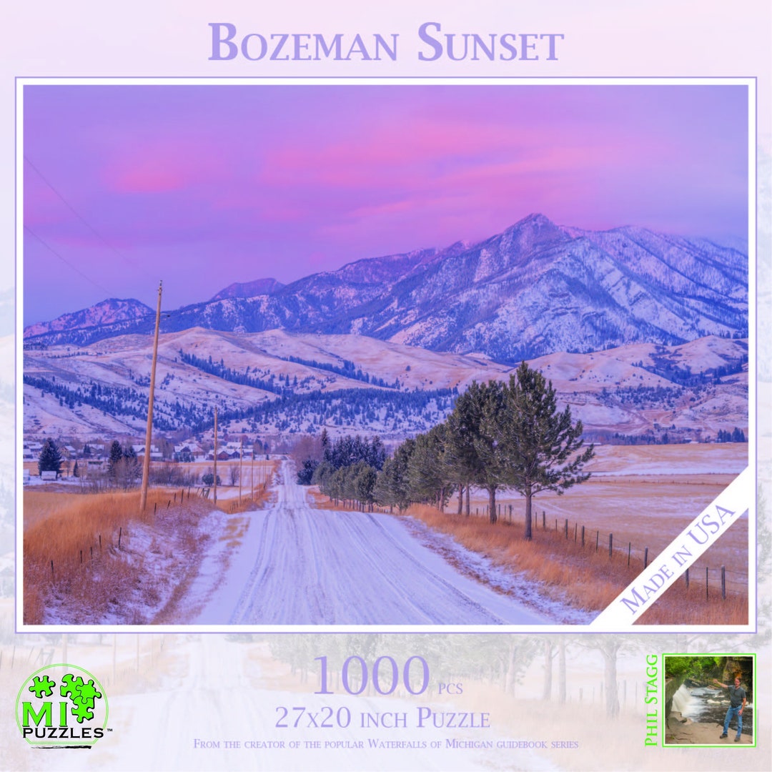 Bozeman Sunset 1000 Piece Jigsaw Puzzle MI Puzzles by Phil Stagg ...