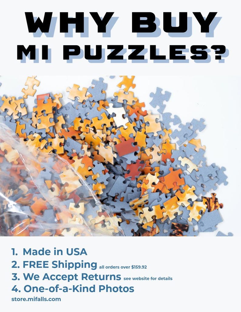 Lighthouses of Michigan - 1000 Piece Jigsaw Puzzle - MI Puzzles by Phil ...