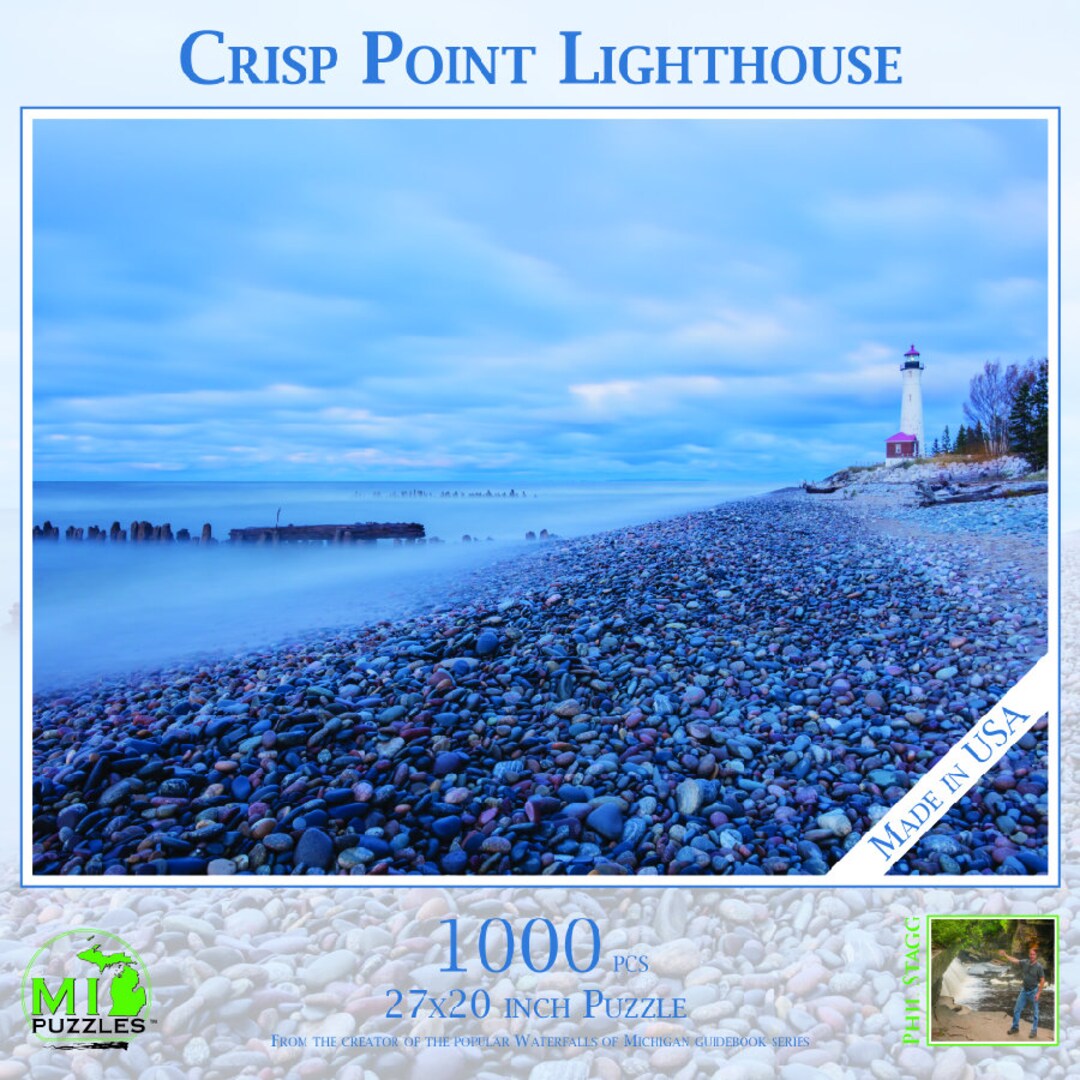 Crisp Point Lighthouse - 1000 Piece Jigsaw Puzzle - MI Puzzles by Phil ...
