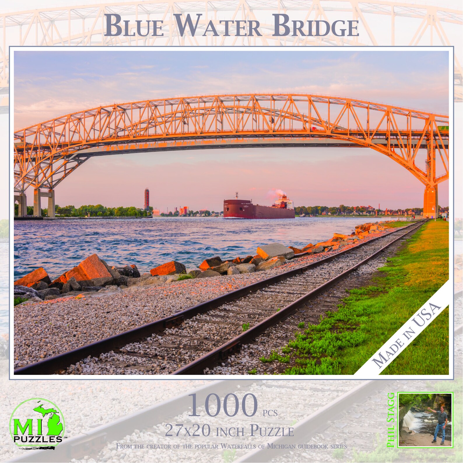Blue Water Bridge - 1000 Piece Jigsaw Puzzle - MI Puzzles by Phil Stagg ...