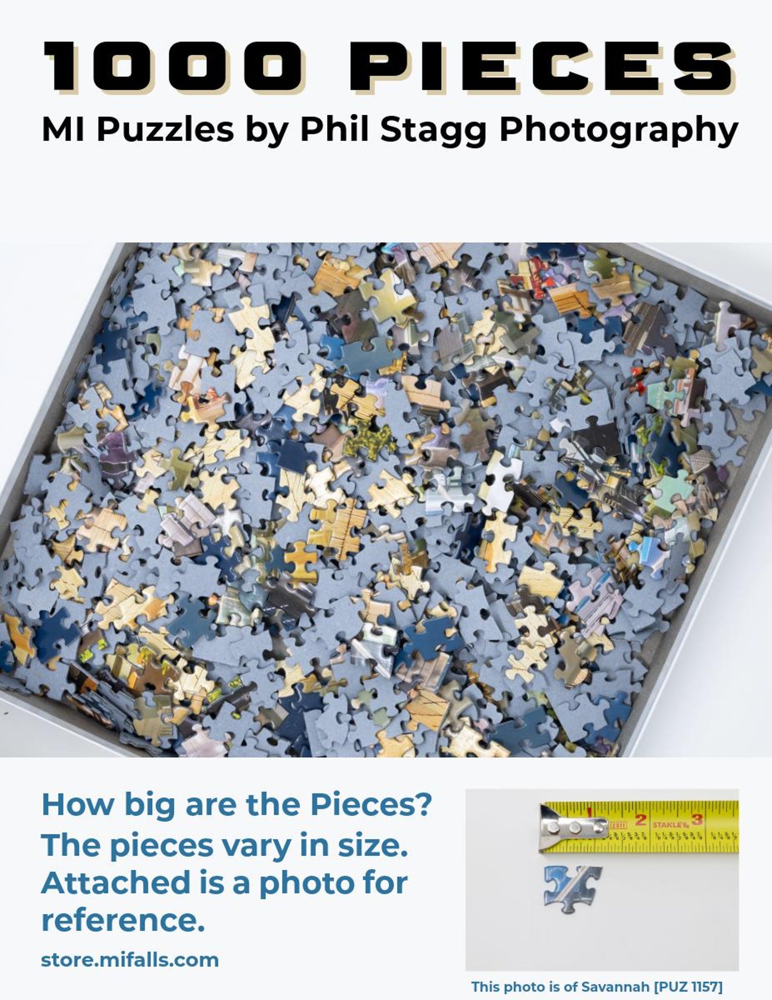 Lighthouses of Michigan - 1000 Piece Jigsaw Puzzle - MI Puzzles by Phil ...