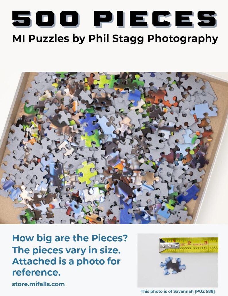 Michigan & Wisconsin - 500 Piece Jigsaw Puzzle - MI Puzzles by Phil ...