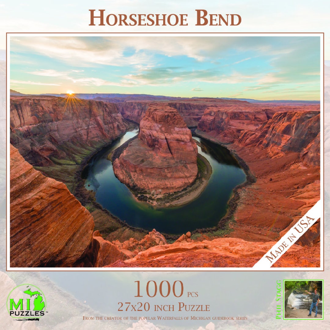 Horseshoe Bend - 1000 Piece Jigsaw Puzzle - MI Puzzles by Phil Stagg ...