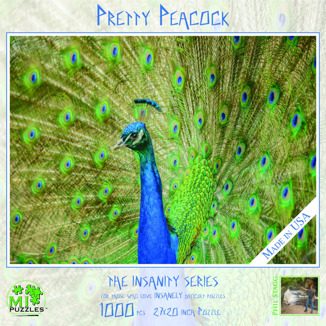 Pretty Peacock - Insanity Series - 1000 Piece Jigsaw Puzzle - MI ...