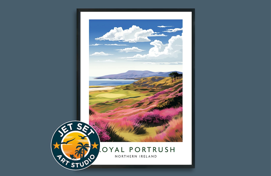 Royal Portrush Golf Course Poster Print Northern Ireland Wall Art ...