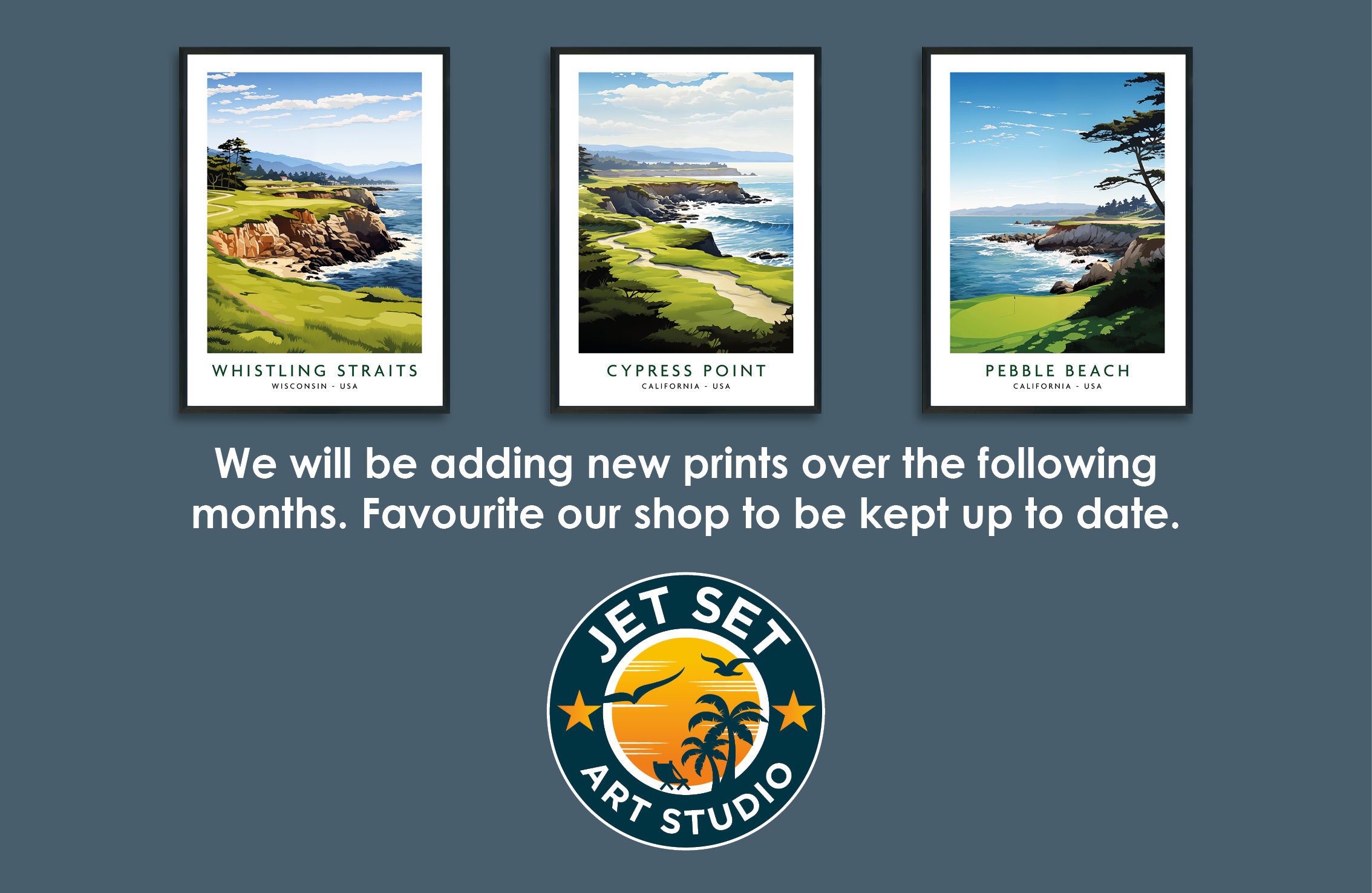 Cypress Point Golf Course Poster Print Wall Art Framed Unframed Canvas ...