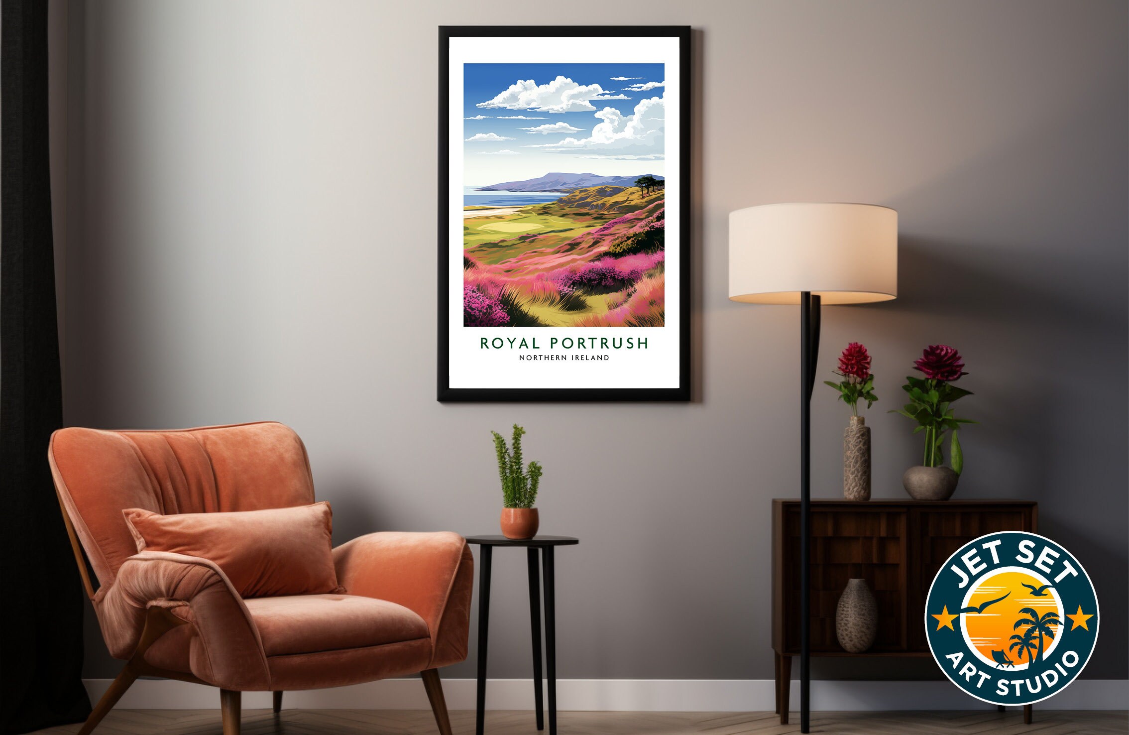 Royal Portrush Golf Course Poster Print Northern Ireland Wall Art ...